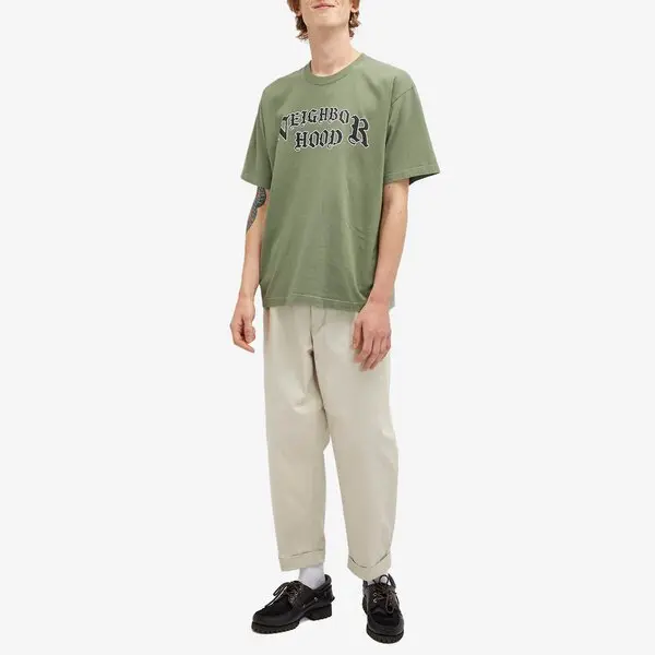 Neighborhood Ss-4 T-Shirt In Olive Drab - 35% Off | Editorialist